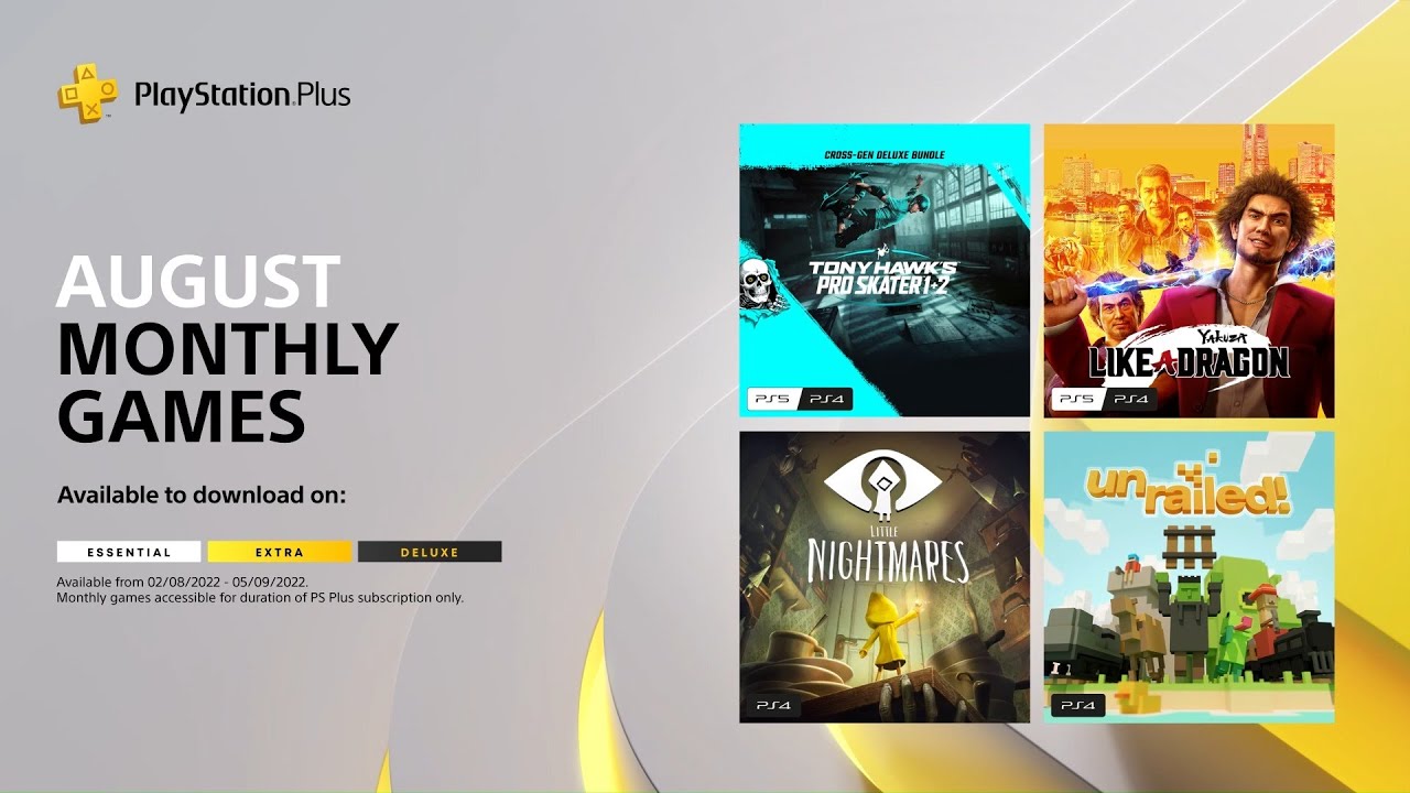 August Monthly Games PlayStation Plus