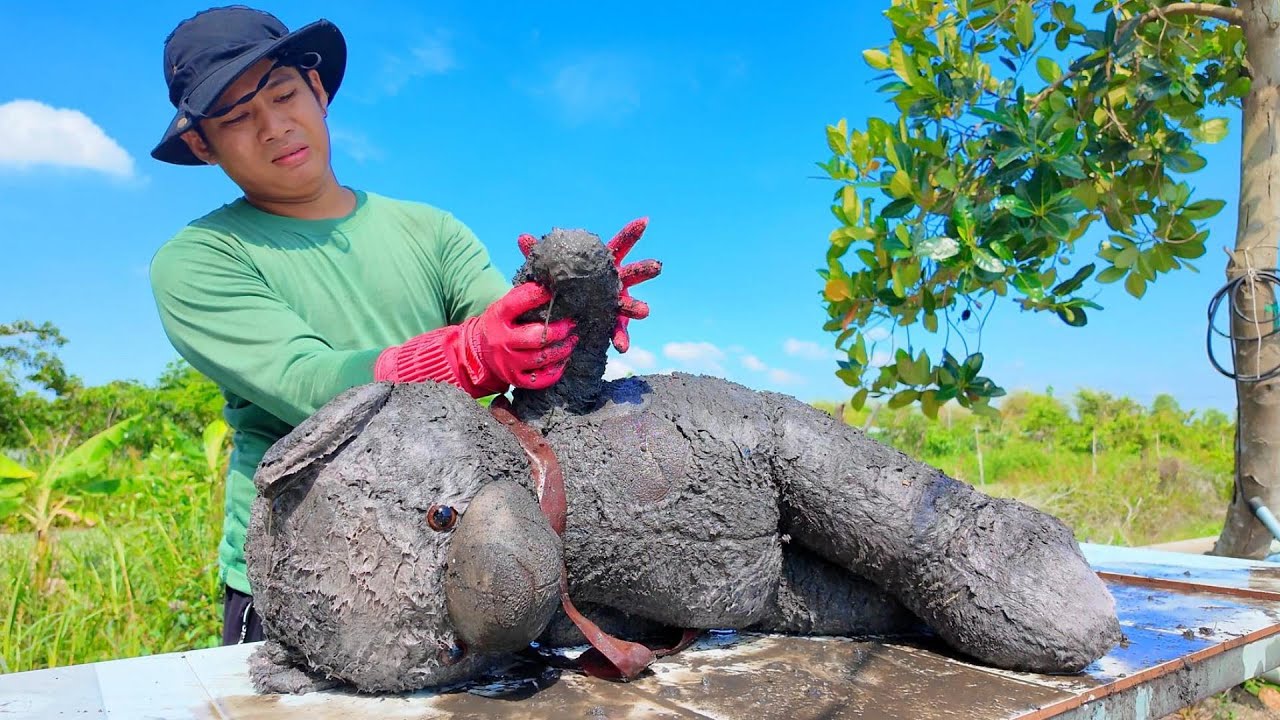 Cute Dirty PINK BEAR - Cleaning, Transform Teddy Bear To Satisfy ASRM ...