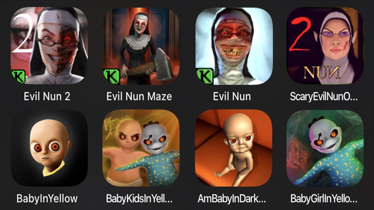 Evil Nun 2,Evil Nun Maze,Evil Nun,Scary Evil Nun Once Again,Baby In ...