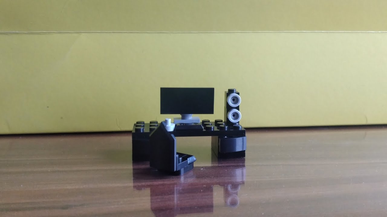 how to build lego computer with chair. - YouTube