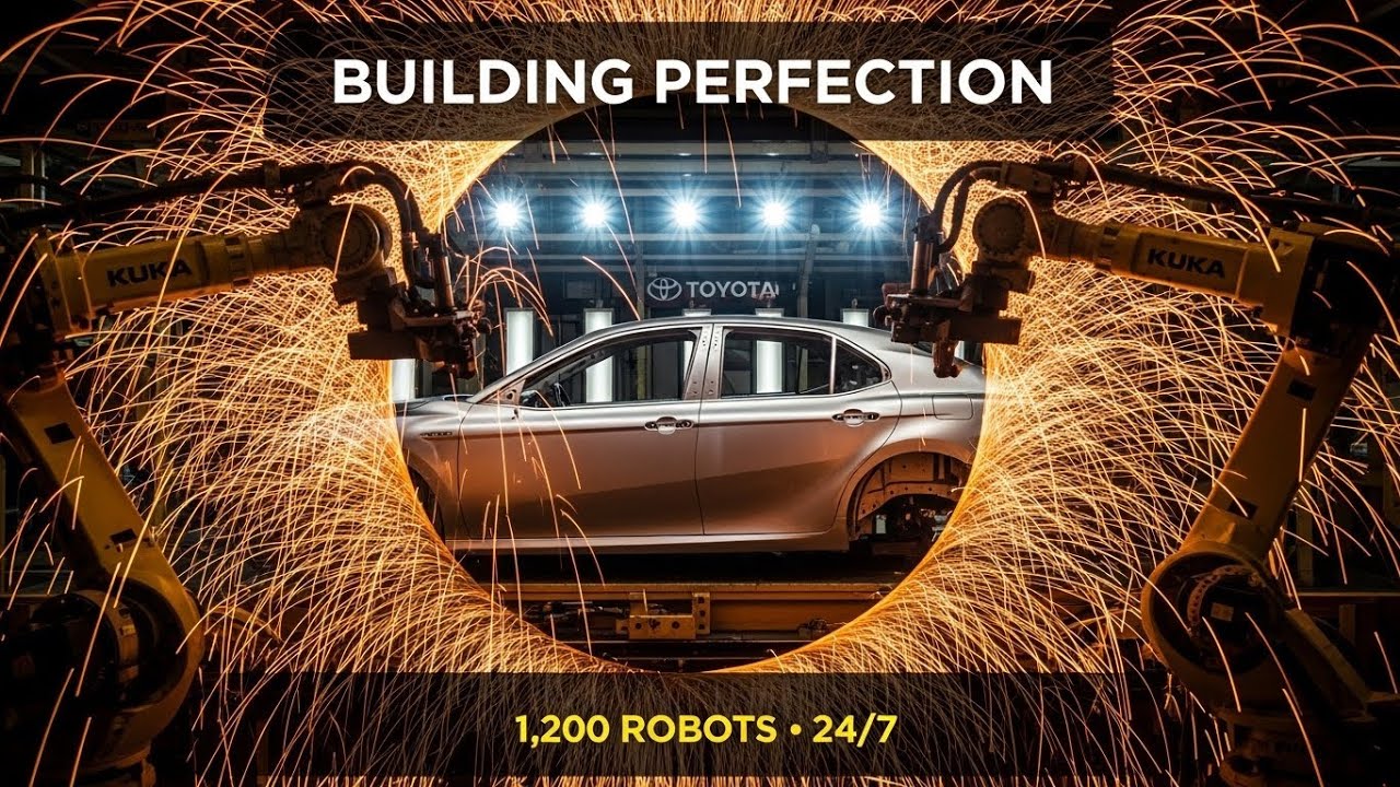 1,200 Robots Build a Toyota Camry XSE | Start to Finish Factory Process ...