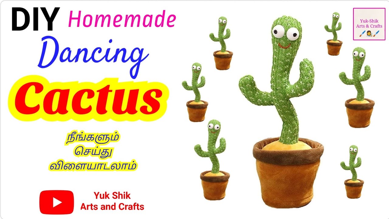 DIY homemade dancing Cactus🌵/DIY toys/Dancing Cactus toy making at home ...