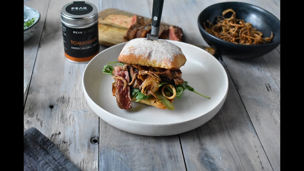 Peak Blends Tomahawk Steak Sandwich - YouTube