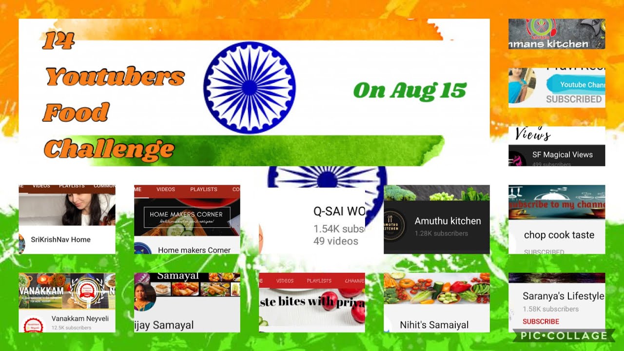 Independence Day Food Challenge Promo/14 Youtubers Food Challenge on ...