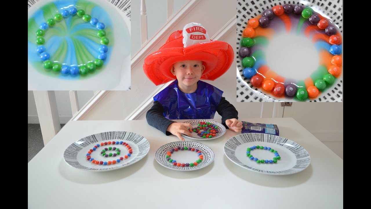 Fireman Rainbow Skittle Magic Trick Amazing Candy Effects WOW - YouTube