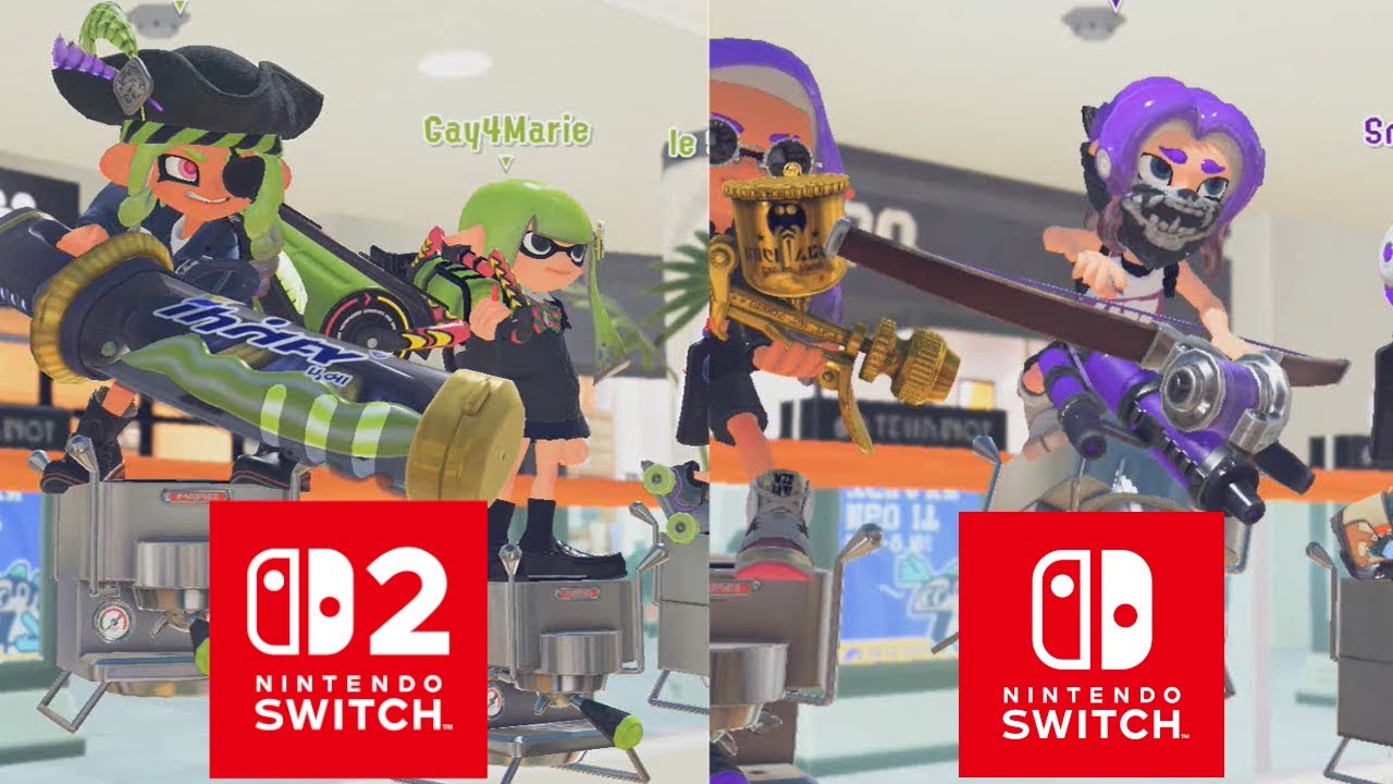 Splatoon 3 Switch 2 VS Switch 1 Comparison - YouTube