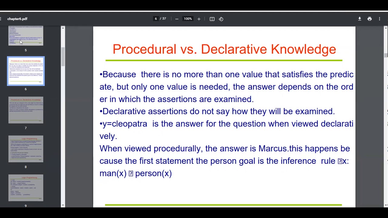 L12- Knowledge Representation Using Rules - YouTube