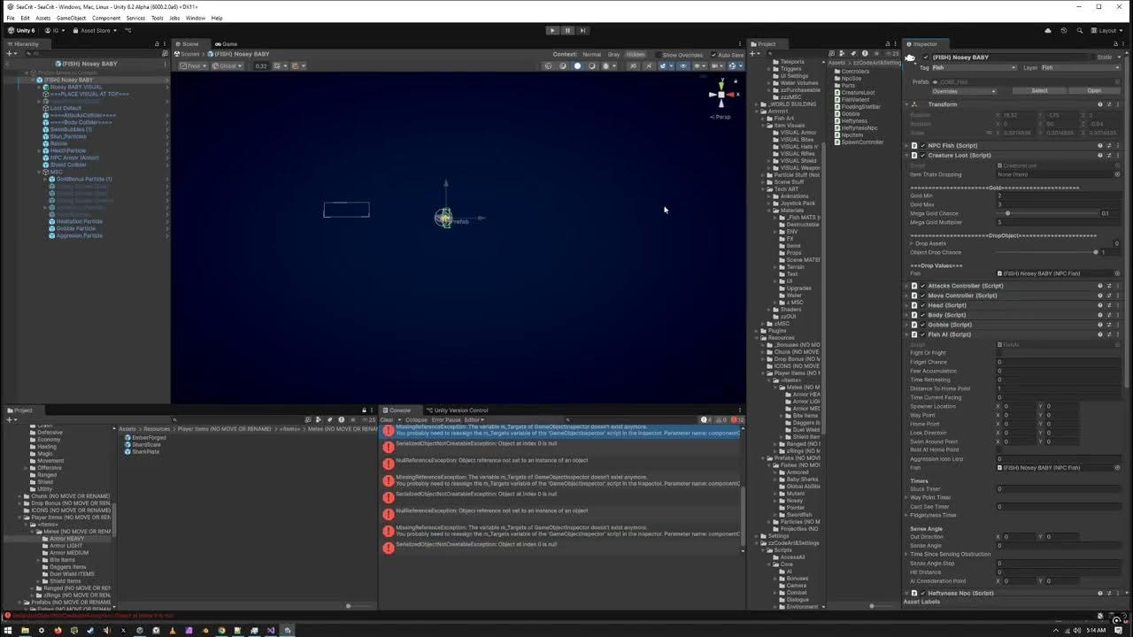 SeaCrit Unity GameDev Session #81, More sidetracking 2 - YouTube