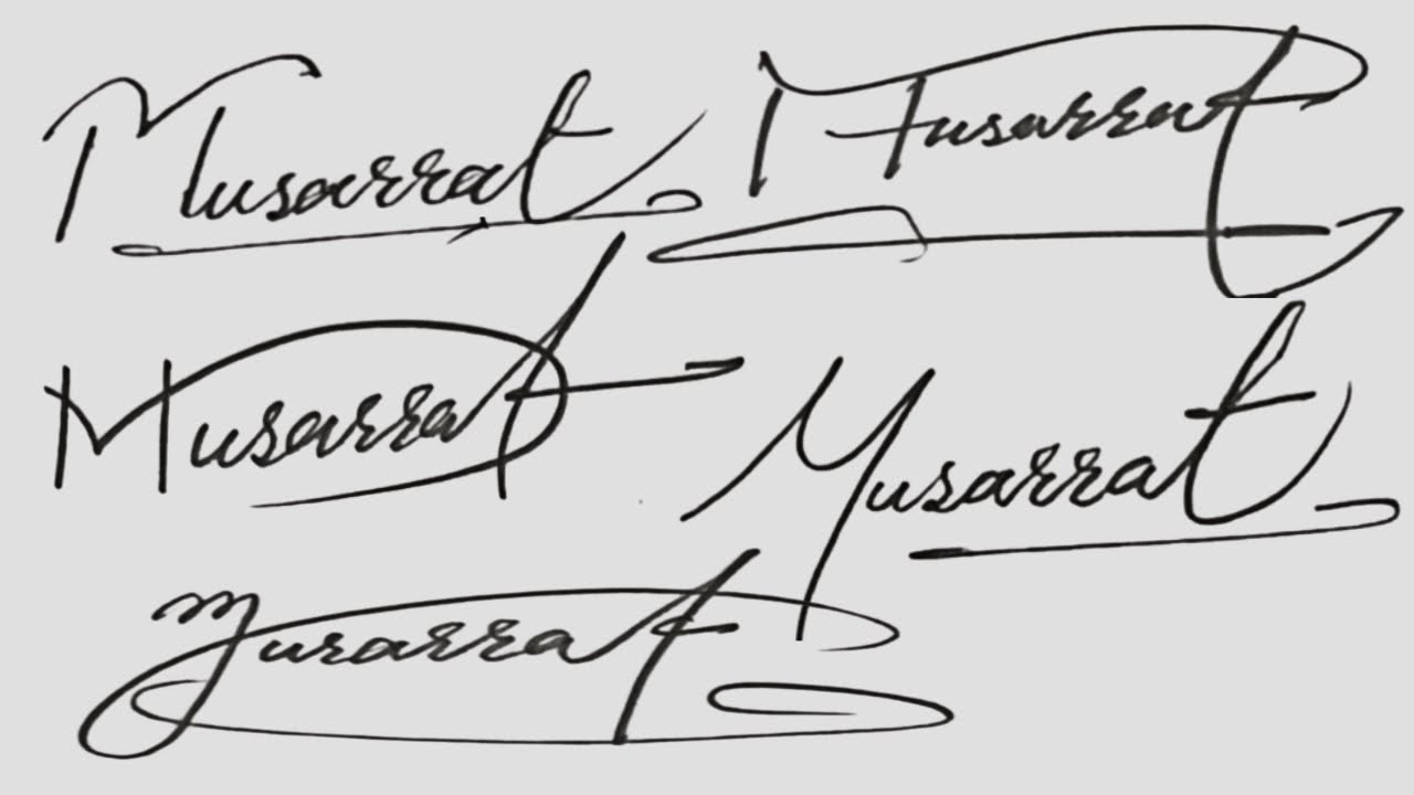 ️ M Stylish Signature | Signature Style of My Name M | Musarrat ...