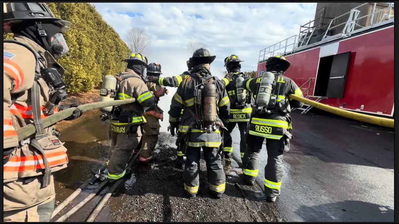 Rocky Hill, CT Firefighter 2 Training: Liquid Gas Fire - YouTube