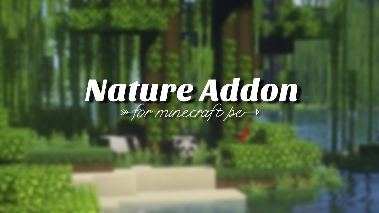 🌥️ nature addons for minecraft pe and be🌱 (bushy leaves,falling leaves ...