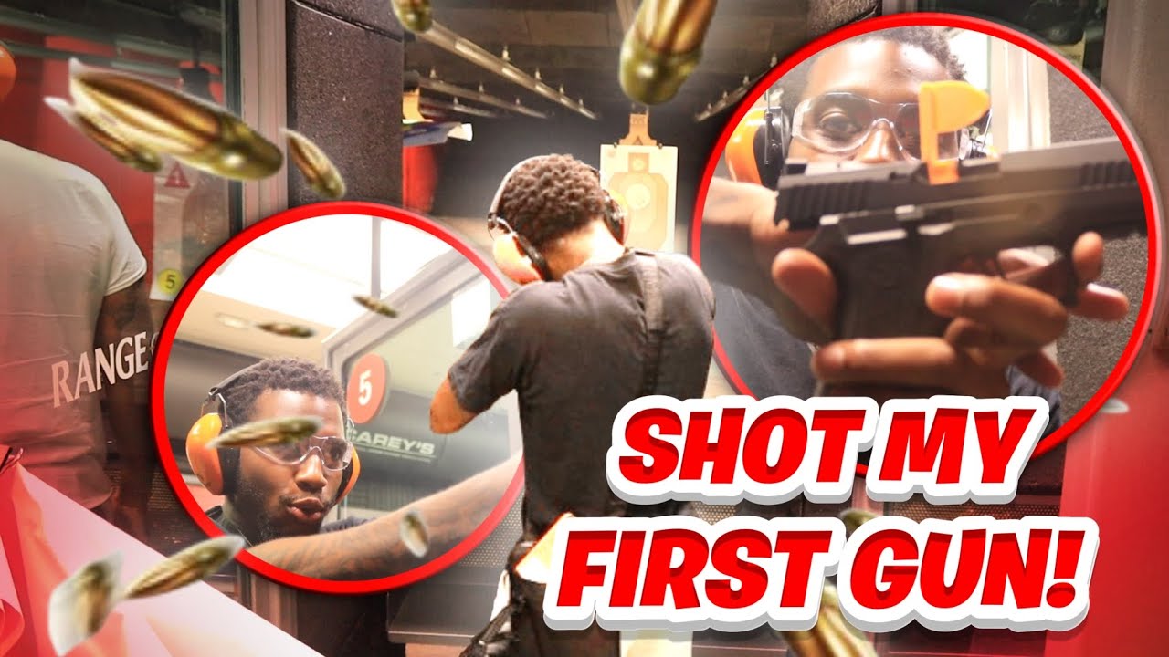 Shooting My First Gun Ever! 🔫 - YouTube