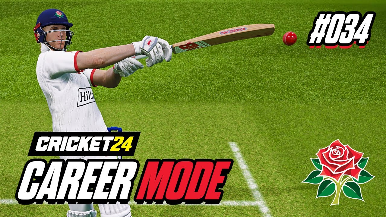 CRICKET 24 | CAREER MODE #34 | ABSOLUTE SCENES! - YouTube