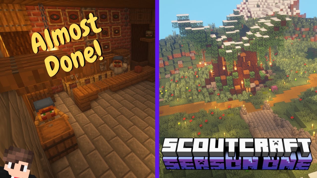 The Base is Almost Done! |Scoutcraft Season 1 Ep. 49 - YouTube