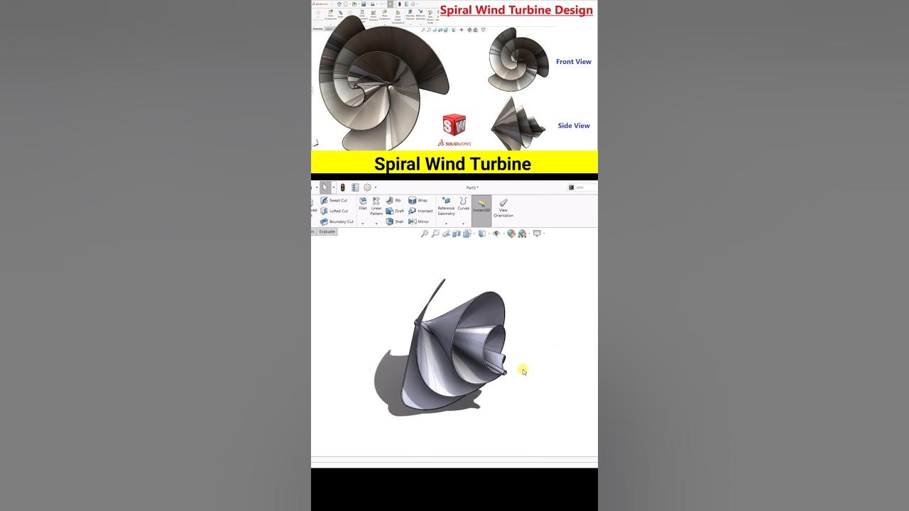How to Design Wind Turbine in Solidworks - YouTube