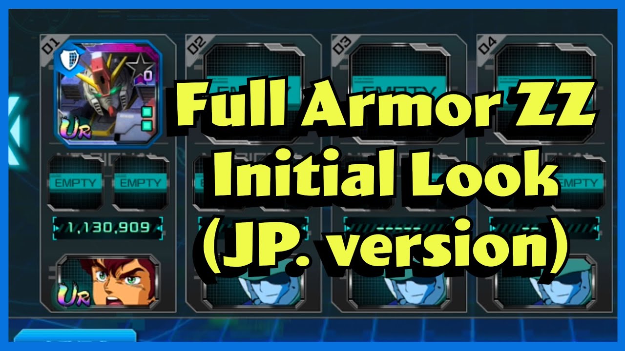 Full Armor ZZ Is Going To Make Arena Fun And Enjoyable (Gundam UC ...