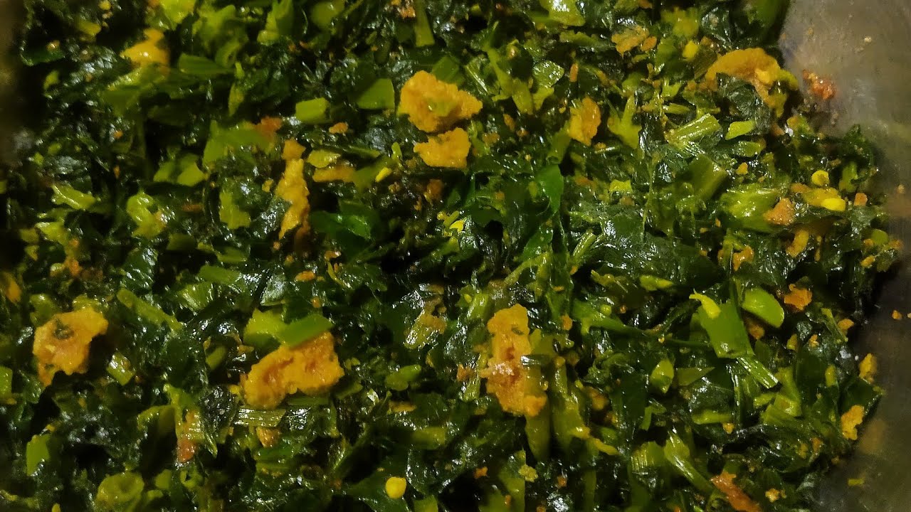 নিরামিষ মটর শাক ভাজা। Motor Shak Bhaja Recipe. - YouTube