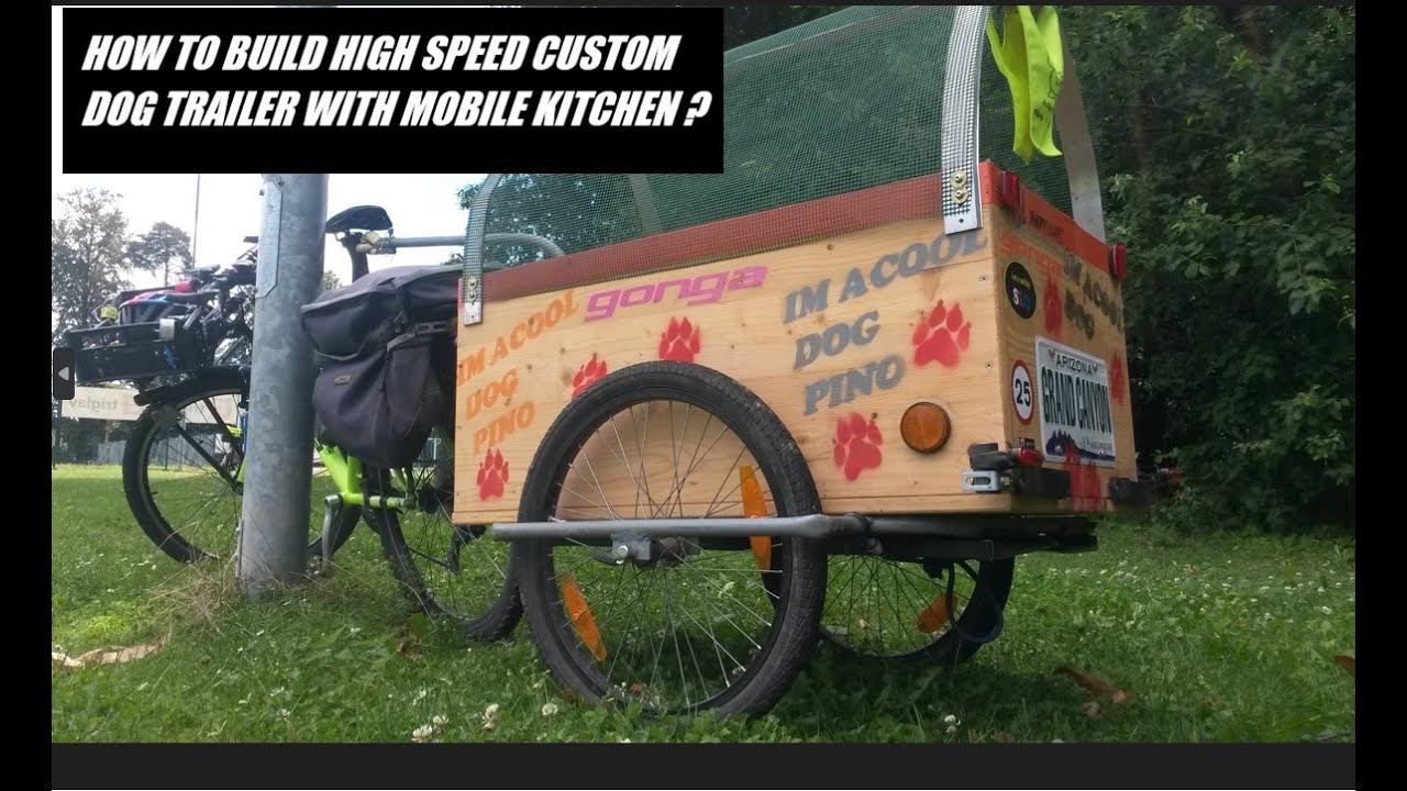 HOW TO BUILD CUSTOM HIGH SPEED DOG TRAILER WITH MOBILE KITCHEN ? - YouTube