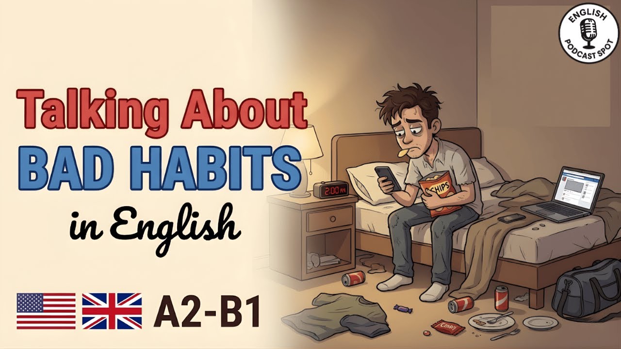 How to Talk About Bad Habits in English | English Conversation Pratice ...