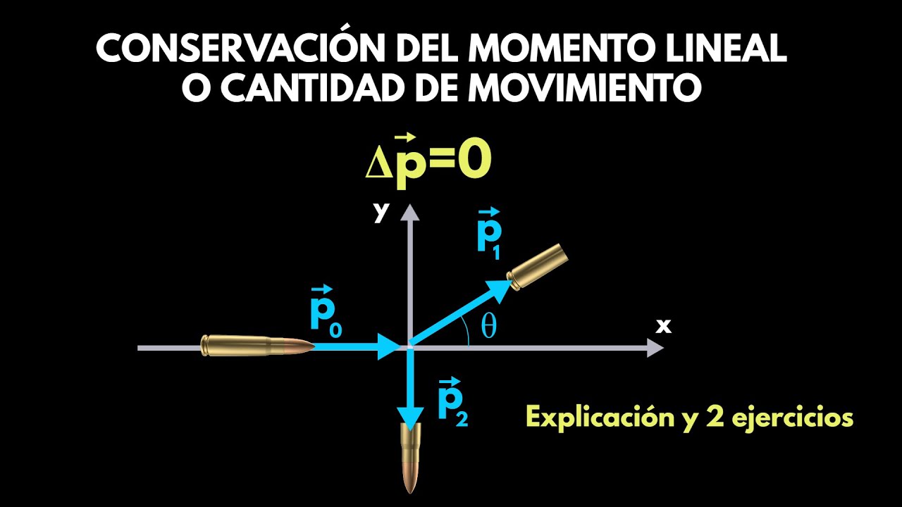 Principio de conservación del momento lineal o cantidad de movimiento. Explicación y ejercicios ...