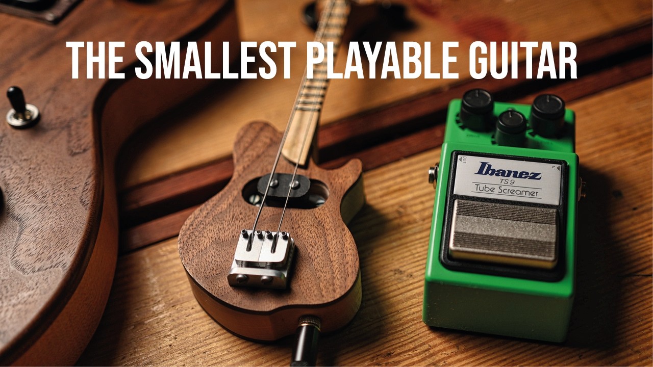 I built the Smallest Most Adorable PLAYABLE Electric Guitar In the ...