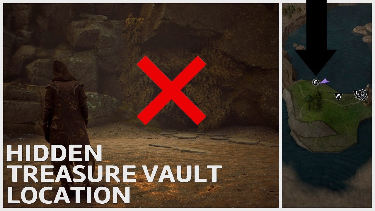 Hogwarts Legacy Hidden Treasure Vault Entrance Location Manor Cape ...