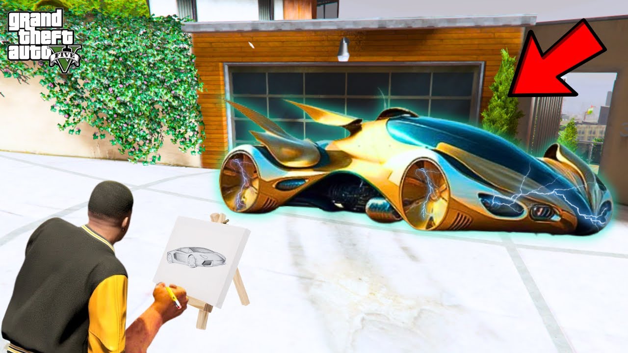 Franklin Search The Powerful And Fastest God Car Using Magical Painting ...
