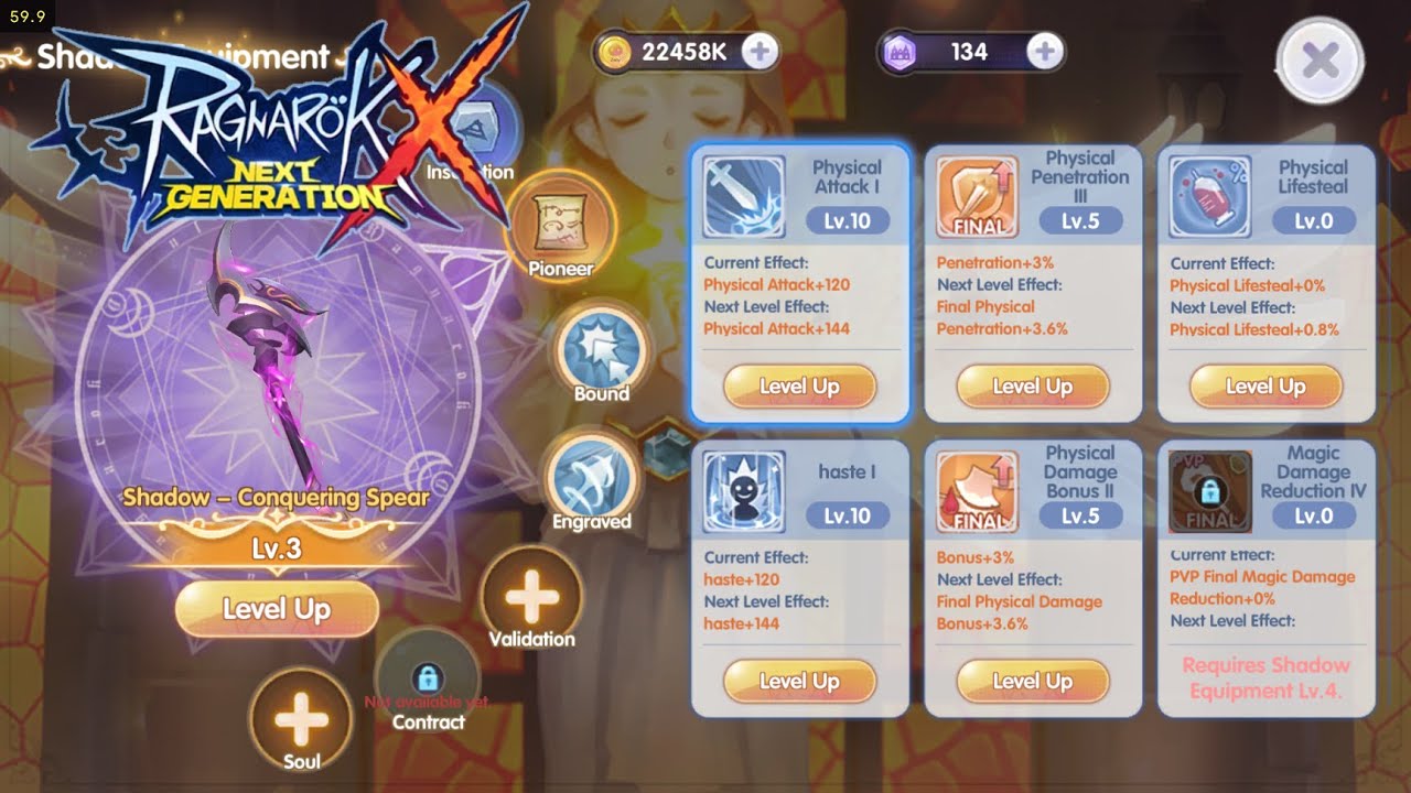 Upgrade Shadow Equipment ke Lv 3 Gagal? : Ragnarok X Next Generation ...