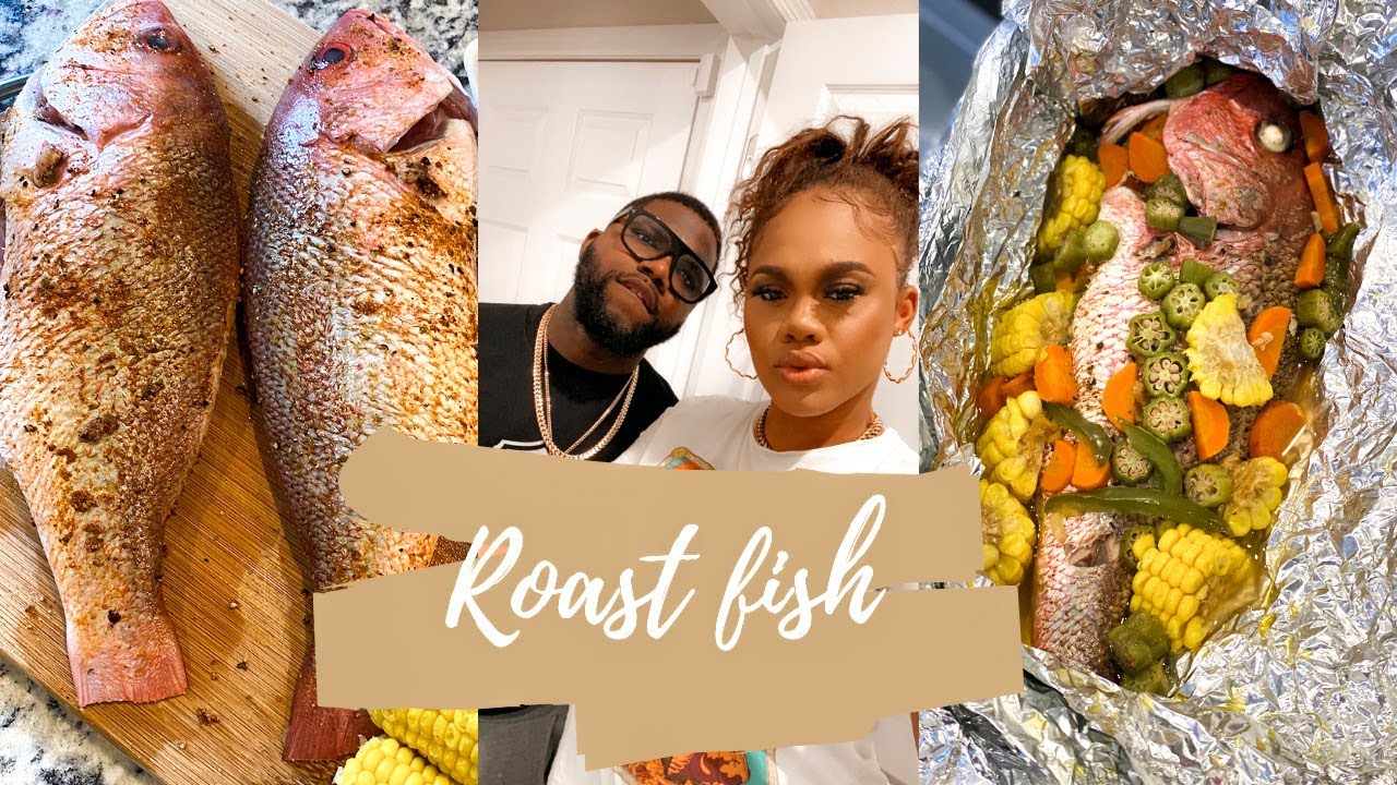 JAMAICAN STUFFED OVEN ROAST FISH | WatchCrissyWork - YouTube