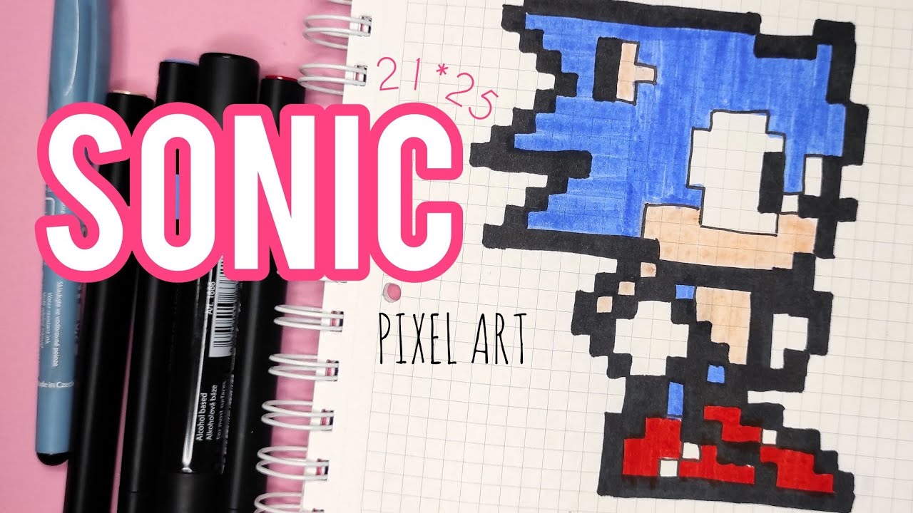 Sonic. Соннік малювання по клітинках. Pixel Art. #pixelart # ...