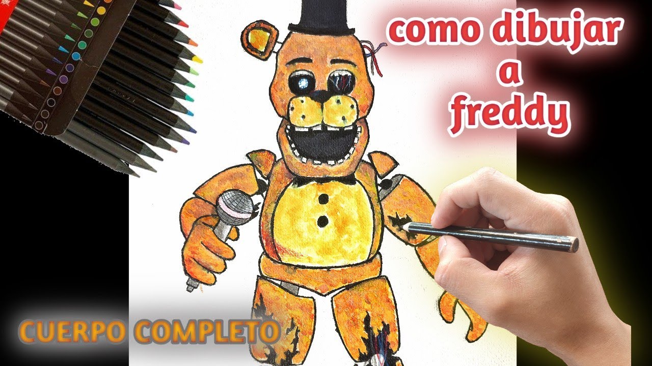 Cómo Dibujar a (Freddy) | Cuerpo Completo | Fnaf | Edwin Artis - YouTube