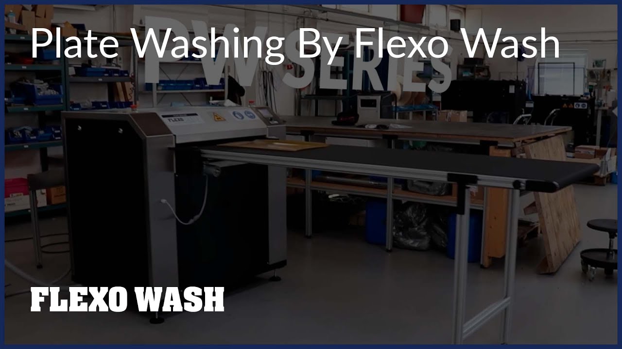 Plate washing By Flexo Wash - YouTube