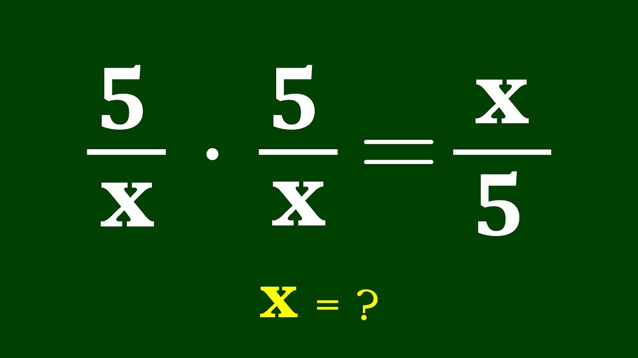 A Nice Algebra Problem | Math Olympiad | How to find out x? - YouTube