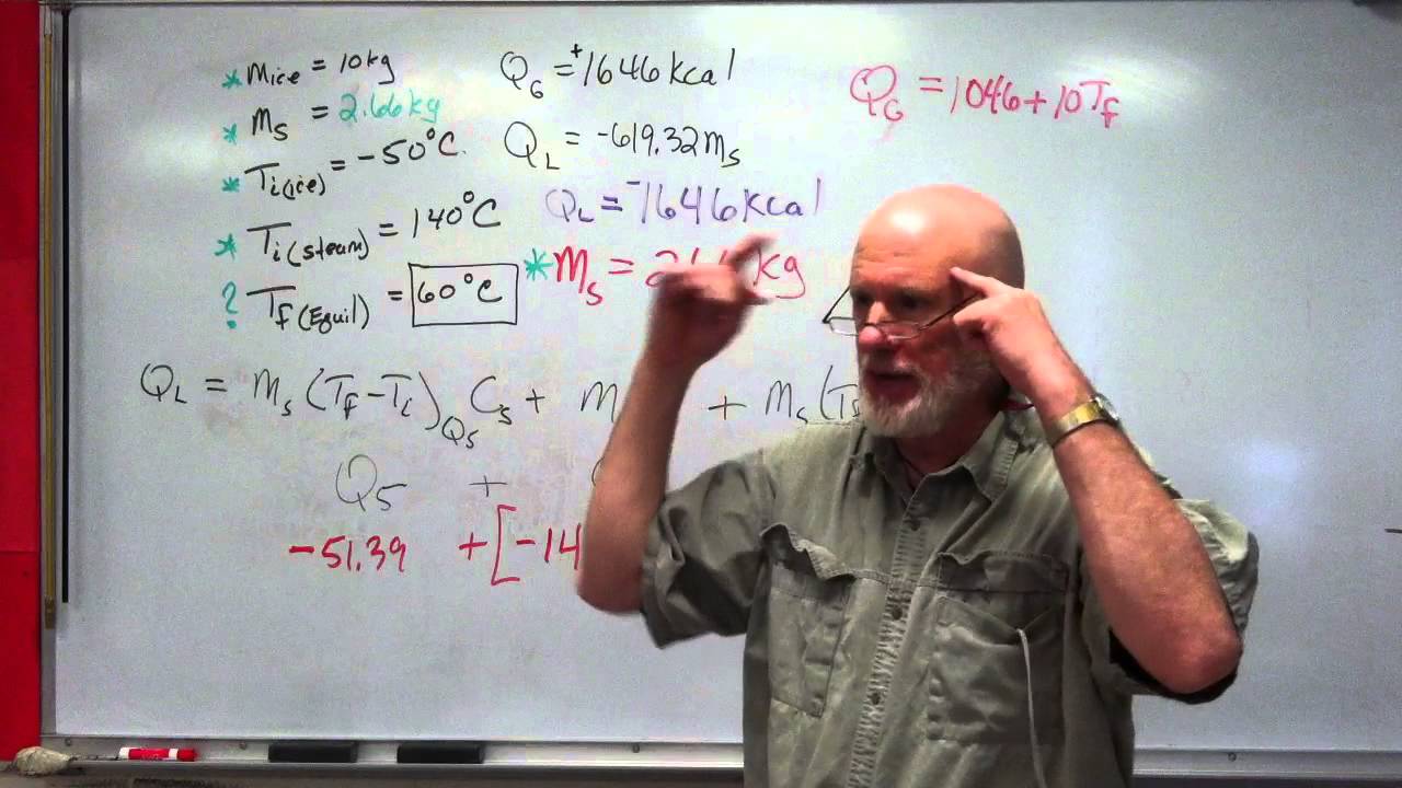Ice Problem 5 Finding the Tf Equilibrium Temperature) using Ice Problem ...