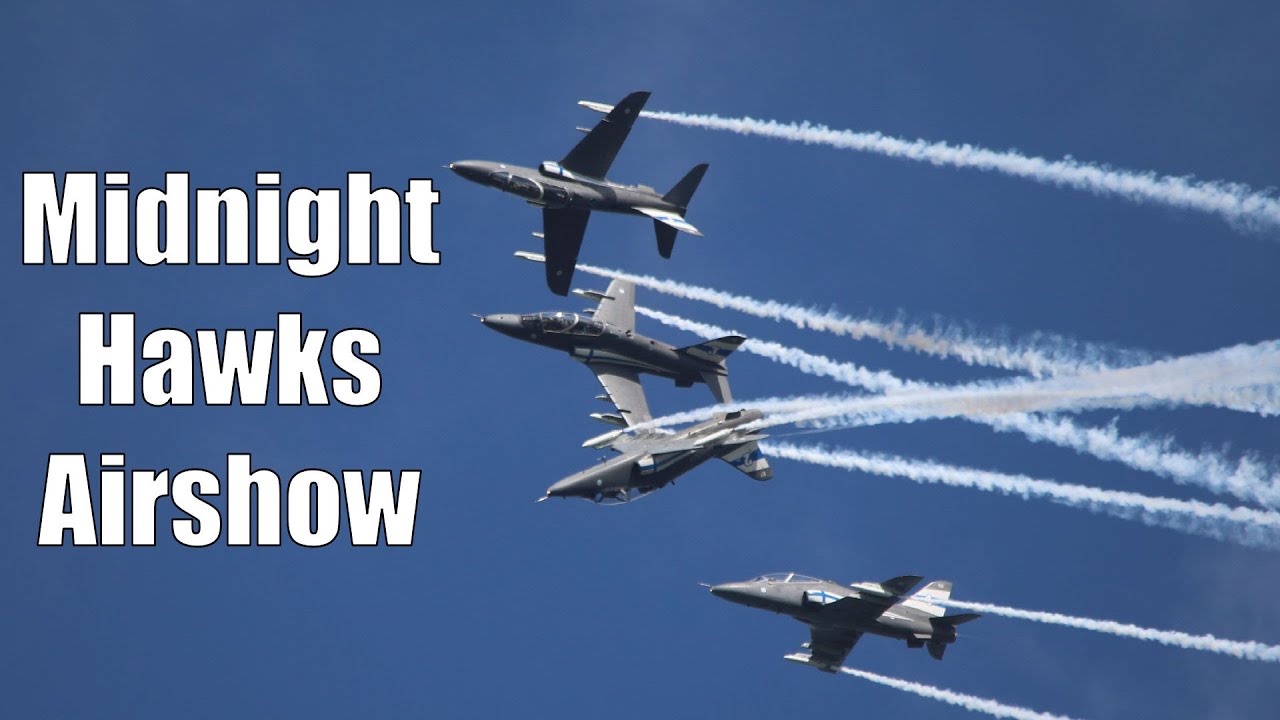 Midnight Hawks Full Airshow - 4 Jets Formation Performance - Vaasa 2024 ...