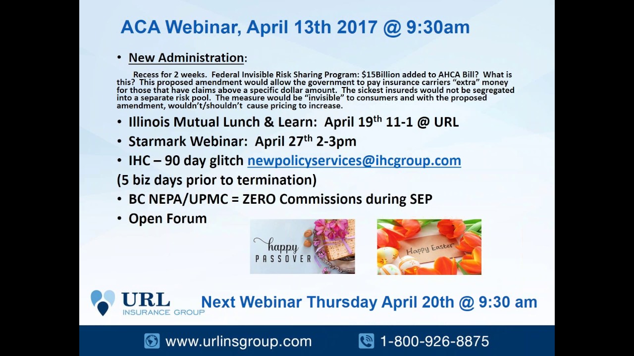 ACA Update Webinar 4-13-2017 - YouTube