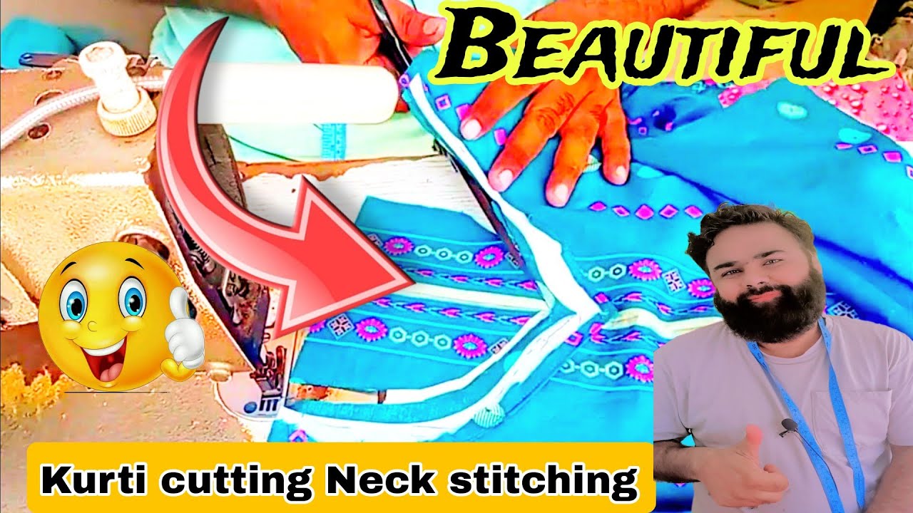 neck stitching for beginner/snew best neck piping design suit | ladies ...