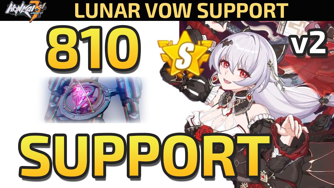Honkai 7.0 v2 - Lunar Vow SUPPORT Gameplay - YouTube