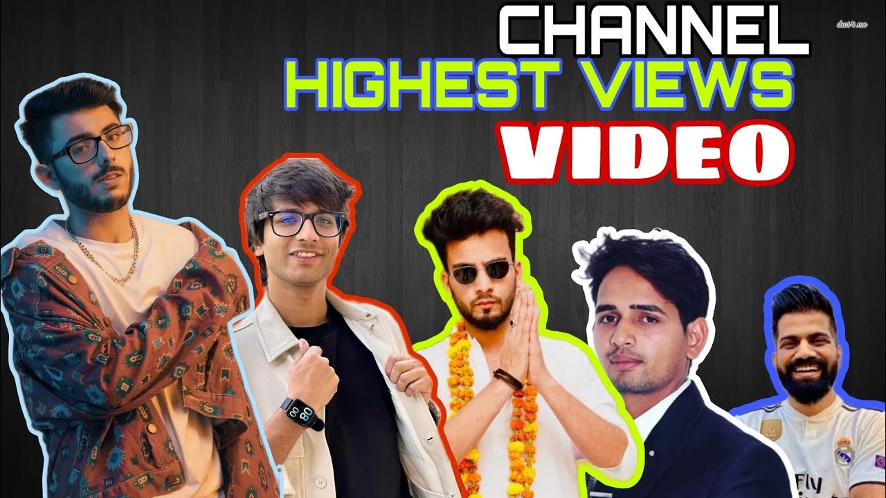 India Top 5 Channel Highest Views Video 📸 - YouTube
