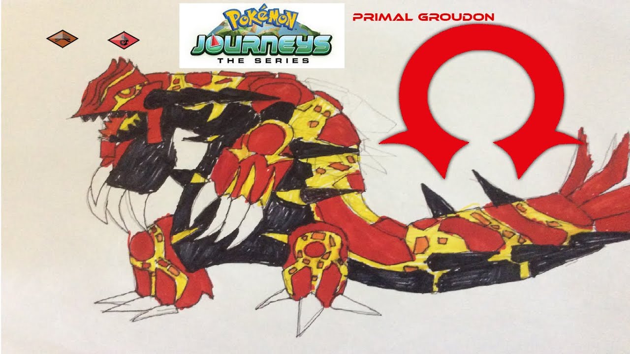 drawing with K.F.A presents how to draw Primal Groudon - YouTube