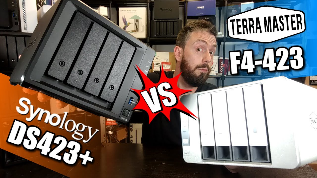 Synology DS423+ vs Terramaster F4-423 NAS Comparison - YouTube