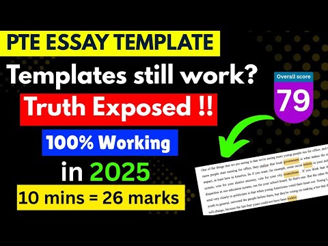 PTE Writing Essay Template for 79+ | Easy & Proven Structure #pteessay ...