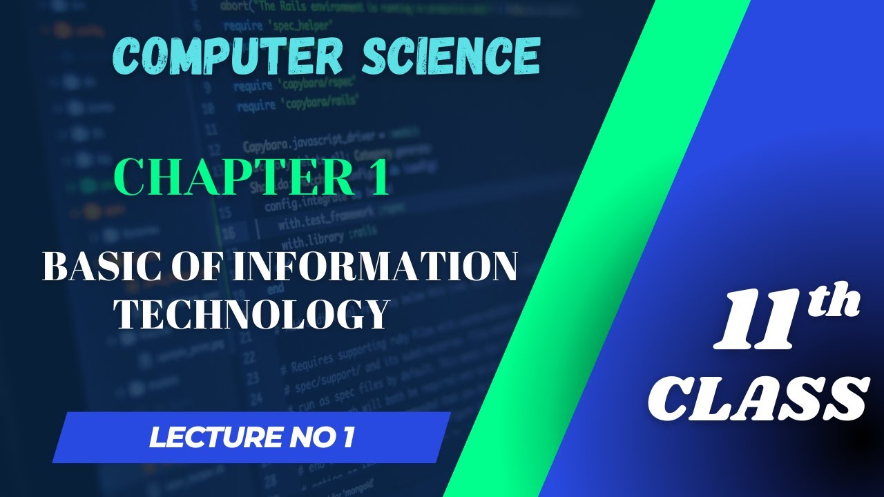 Lecture No 1 Computer Science 11th Class By Teaching World - YouTube