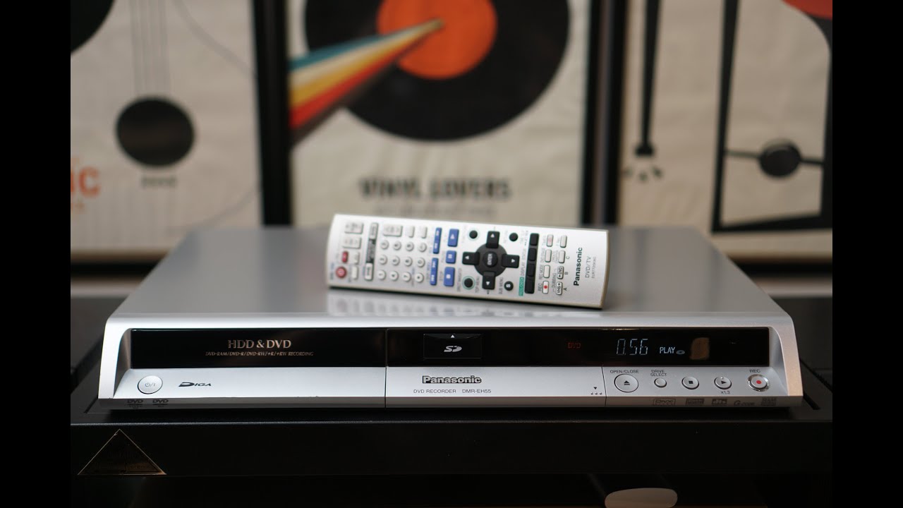 Panasonic DMR-EH55 DVR/DVD/CD Player & Recorder with Remote - YouTube