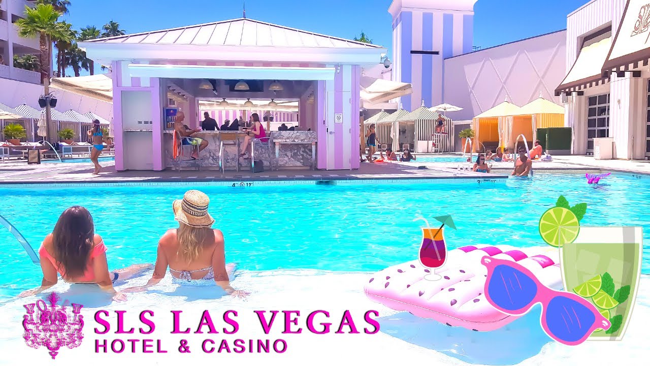 SLS LAS VEGAS | ROOM & POOL TOUR - YouTube