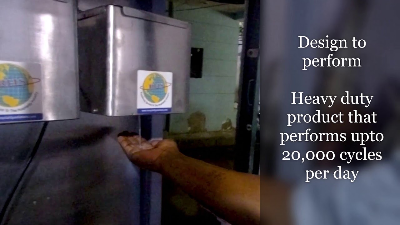 RHS Automatic Dispenser for liquid soap and sanitizer - YouTube