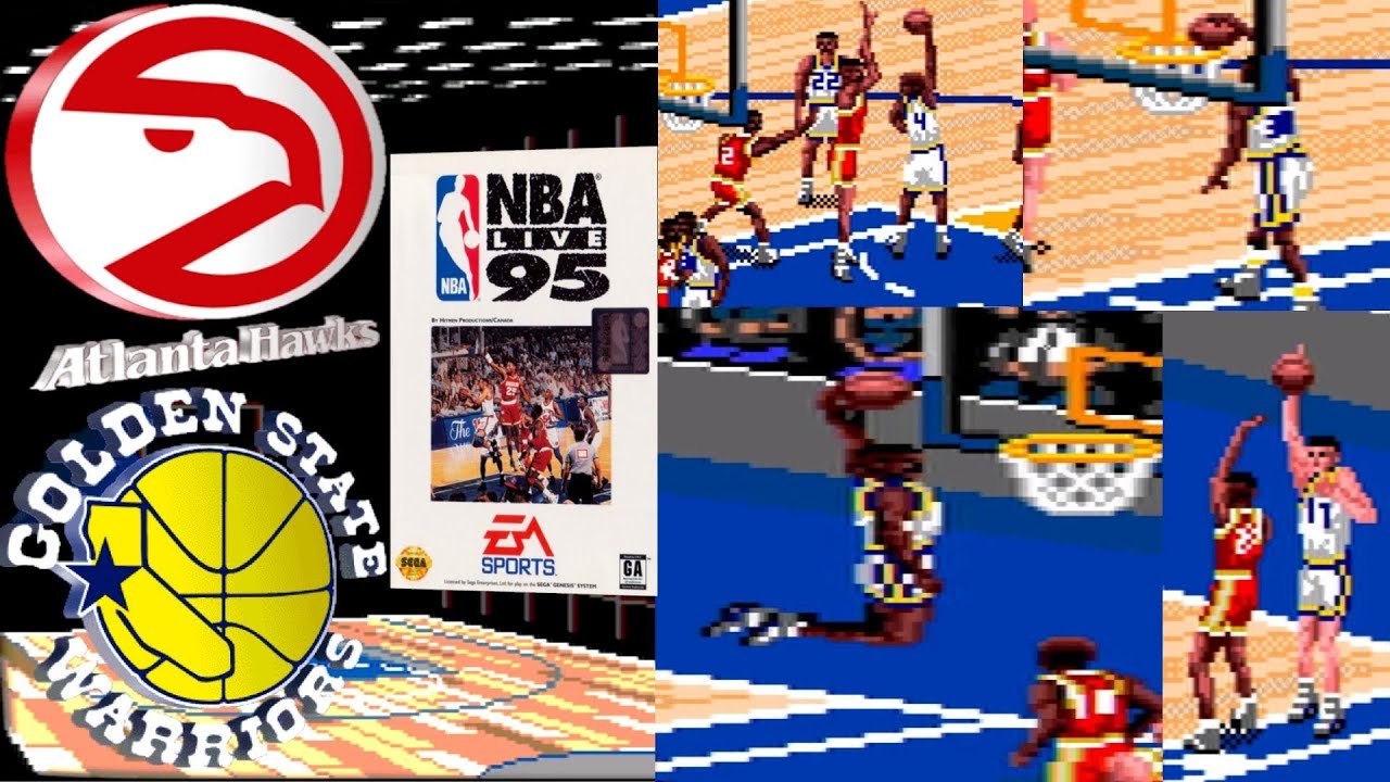 NBA Live 95 | Golden State Warriors vs Atlanta Hawks | Season Game 36 ...
