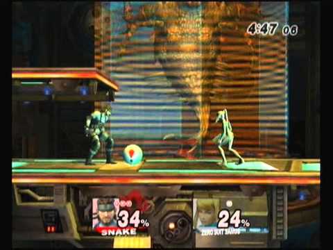 Super Smash Bros Brawl Walkthrough Part 55 - Classic Mode : Snake - YouTube