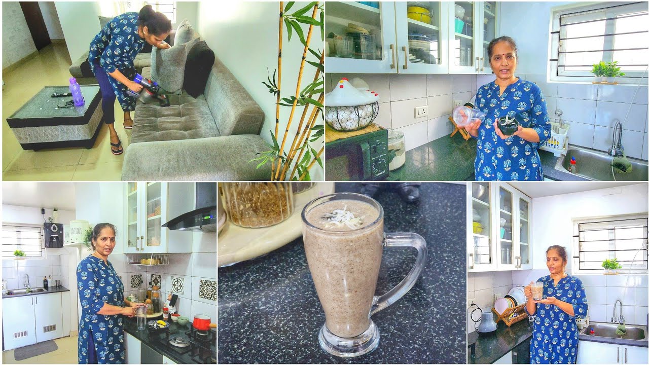 Weight loss Ragi smoothie recipe / bullet mixie jar details/ Evening ...