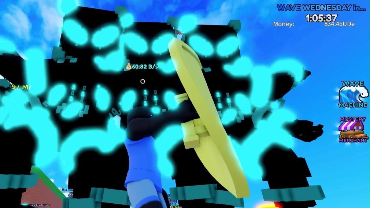 Roblox wave tsunami buying colossal meta technetta from a trading booth ...